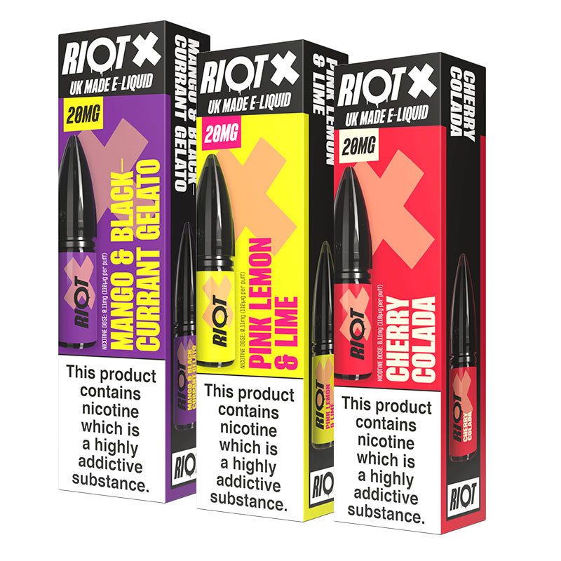 Riot X Nic Salts 10ml – Island vape UK
